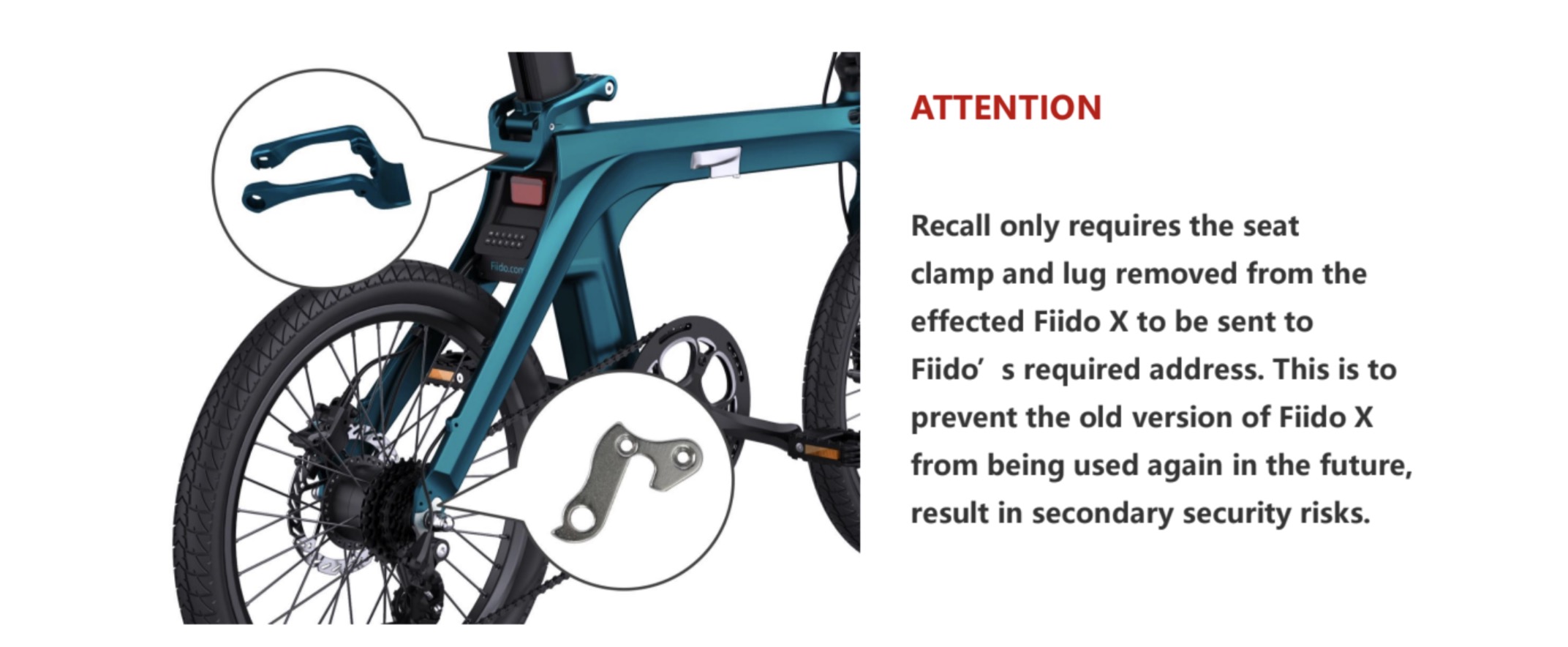Recall plan revealed for Fiido X e-bikes that can suddenly break in half