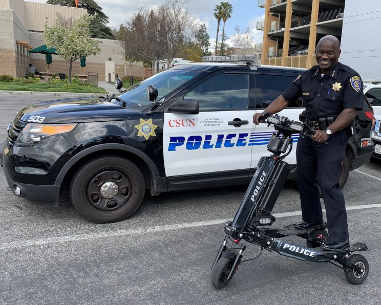 Check out the Trikke Positron 45 mph standing police electric tricycle