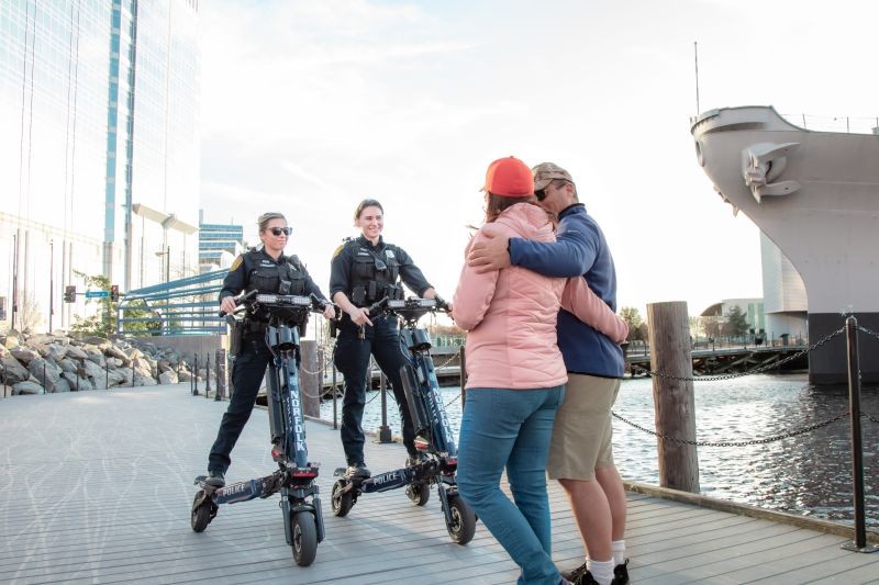 Check out the Trikke Positron 45 mph standing police electric tricycle