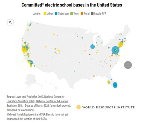 Here's where US electric school bus adoption currently stands | Electrek