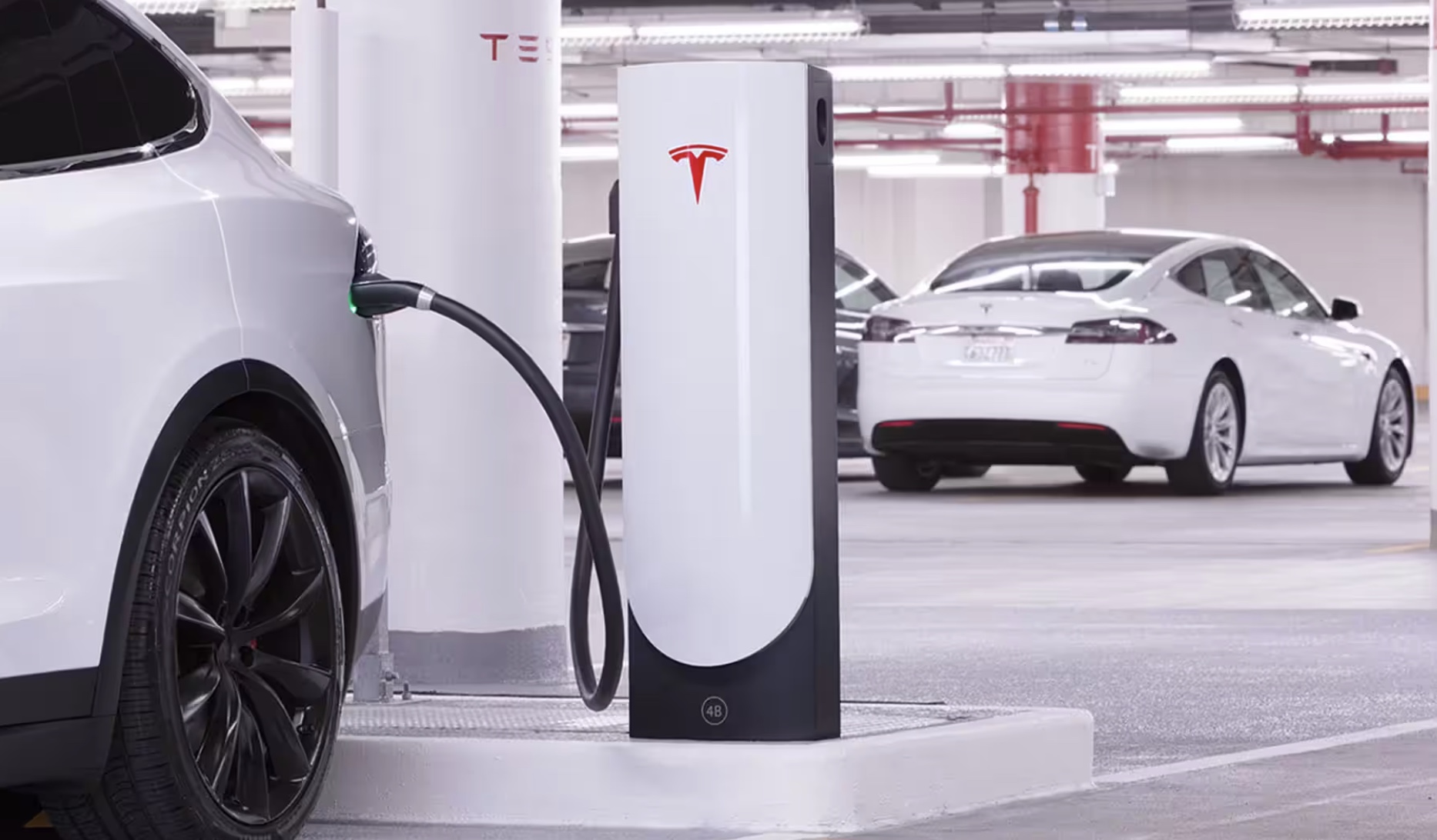 Tesla Supercharger V4 design revealed in new station plan | Electrek