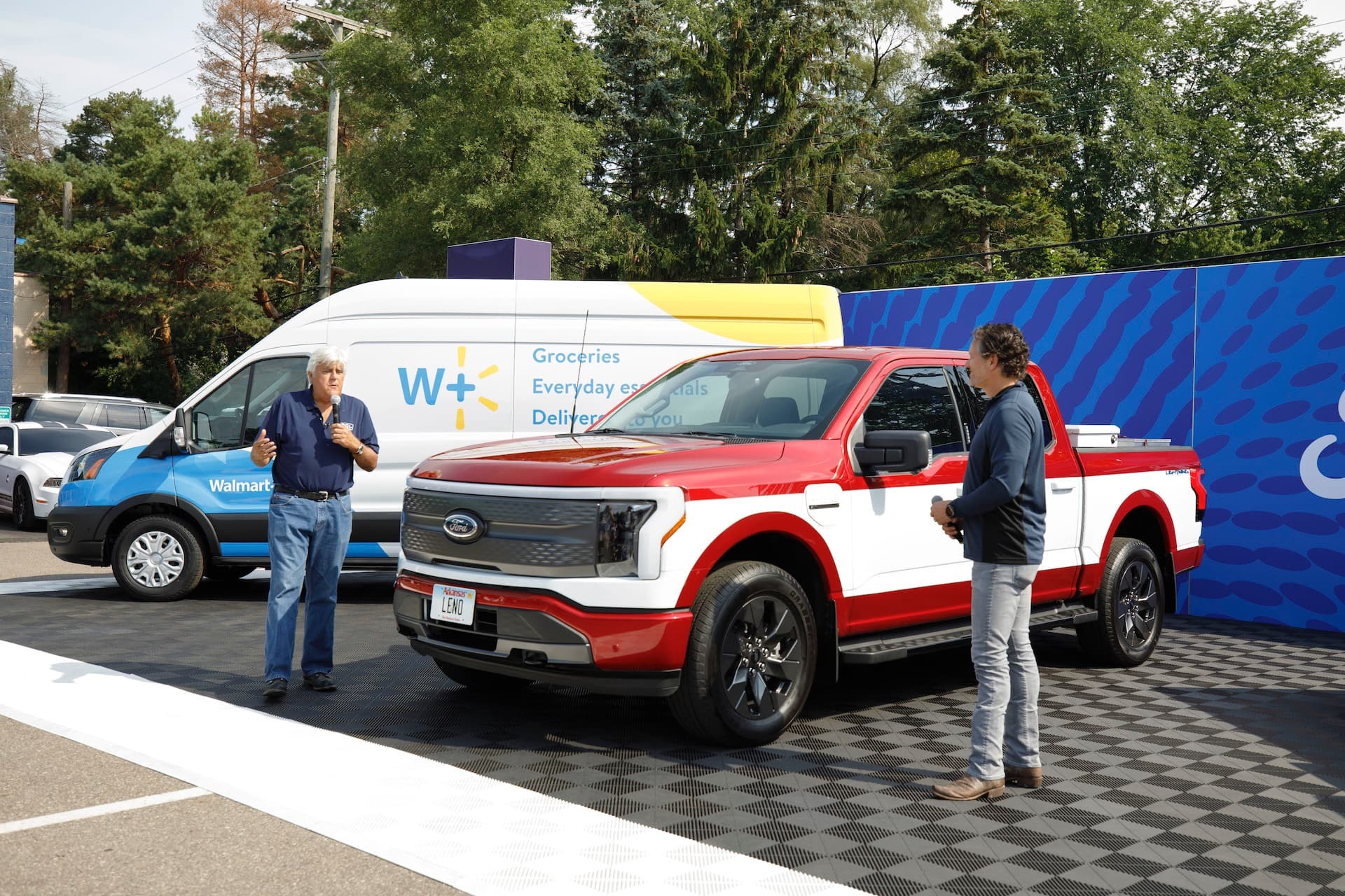Ford and Leno customize F-150 Lightning for Walmart founder