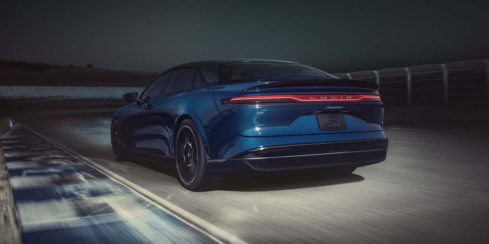 Lucid Motors unveils wicked fast tri motor Air Sapphire