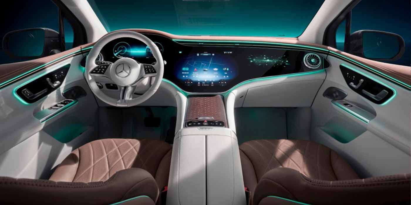 Mercedes-Benz teases EQE SUV interior before fall debut