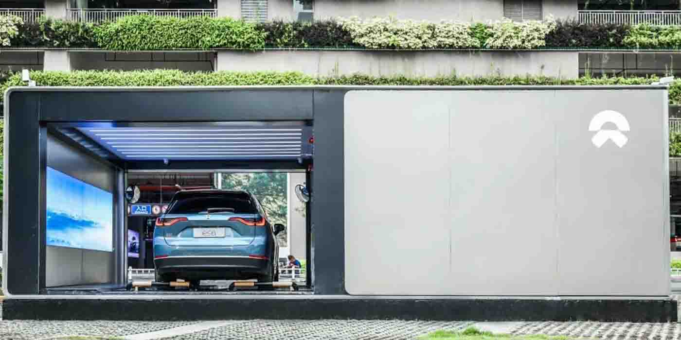 NIO testing swap stations that can send energy back to the grid