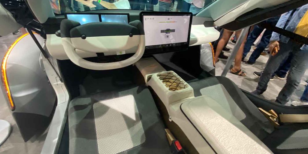 Aptera publicly debuts gamma version of its solar electric vehicle