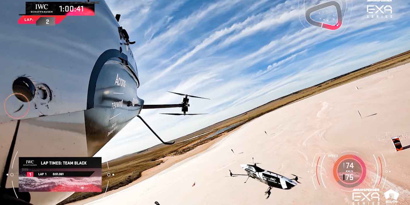 Airspeeder completes 'world's first' electric flying car race