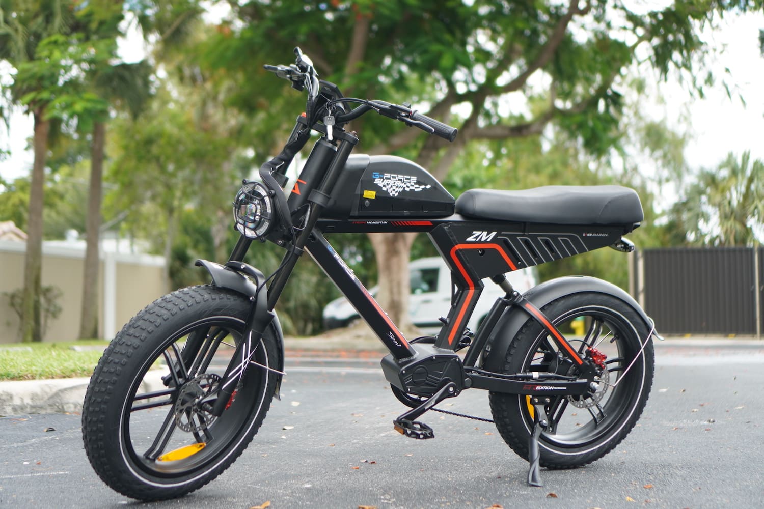 G-FORCE ZM electric bike review: 1,300W electric moped cruising!