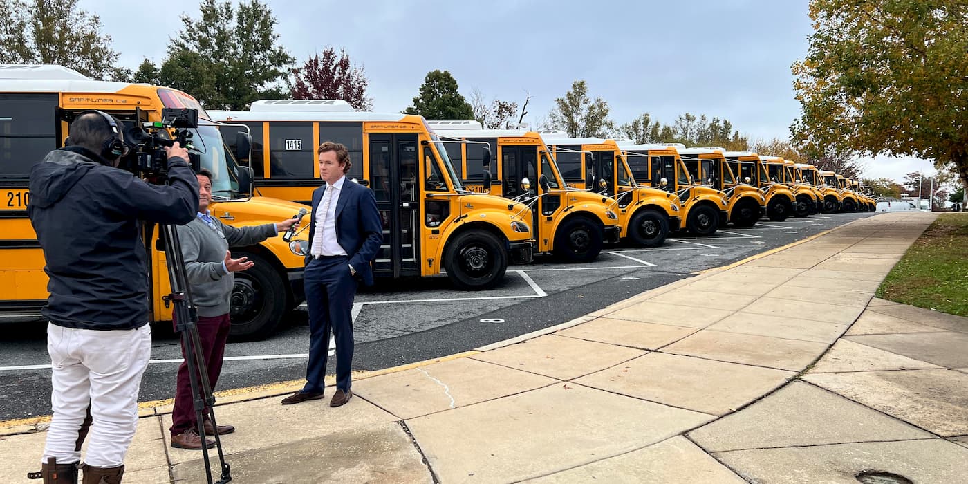 Largest electric school bus fleet providing grid demand response
