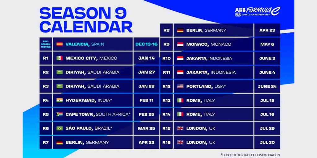 Formula E To Race In Portland For First Time In Season 9 Schedule Formula E To Race In Portland For First Time In Season 9 Schedule