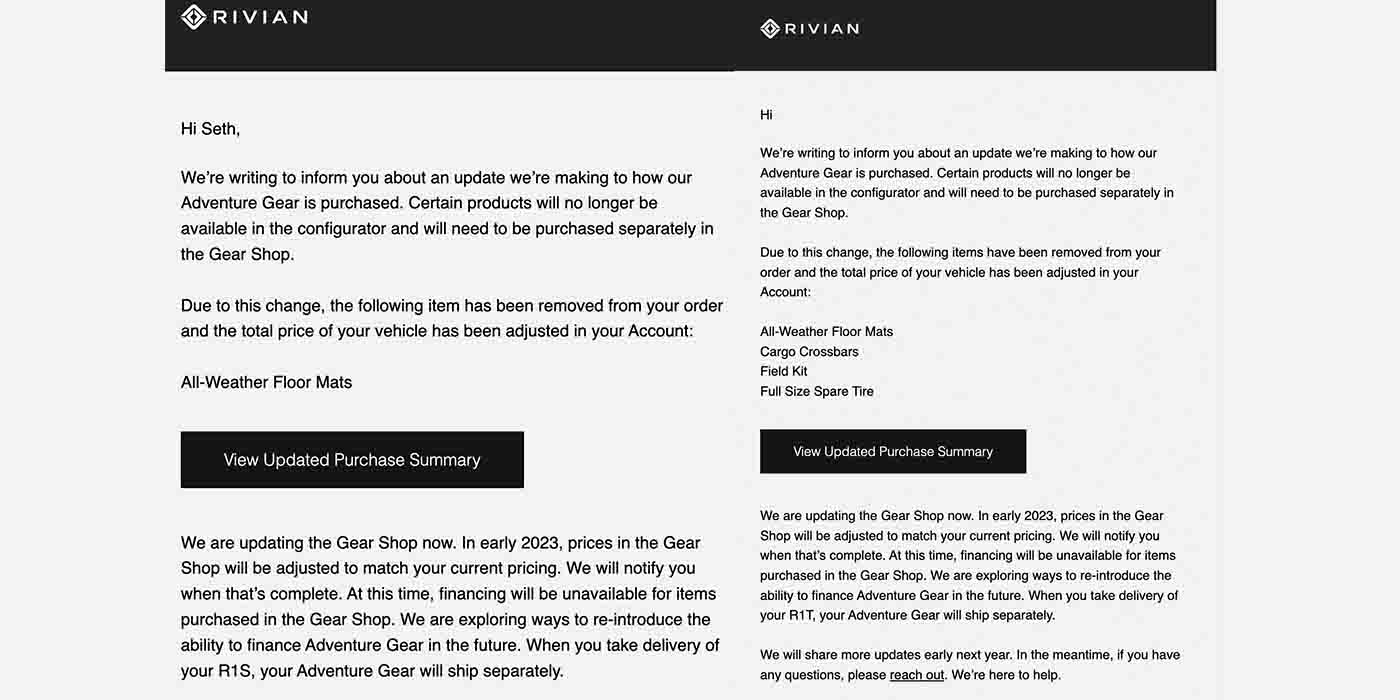 Rivian's latest software update boosts range of R1S and R1T