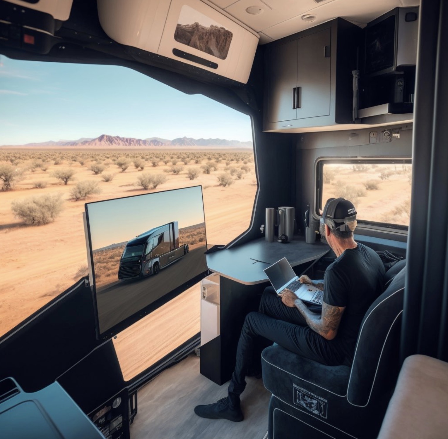 La Tesla Semi a l'air incroyable en tant que maison électrique mobile