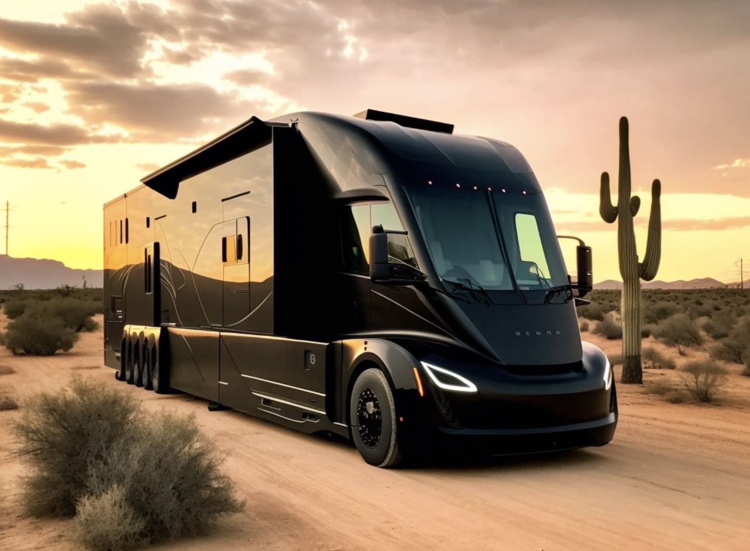 Tesla Semi looks incredible as an electric motorhome | Electrek