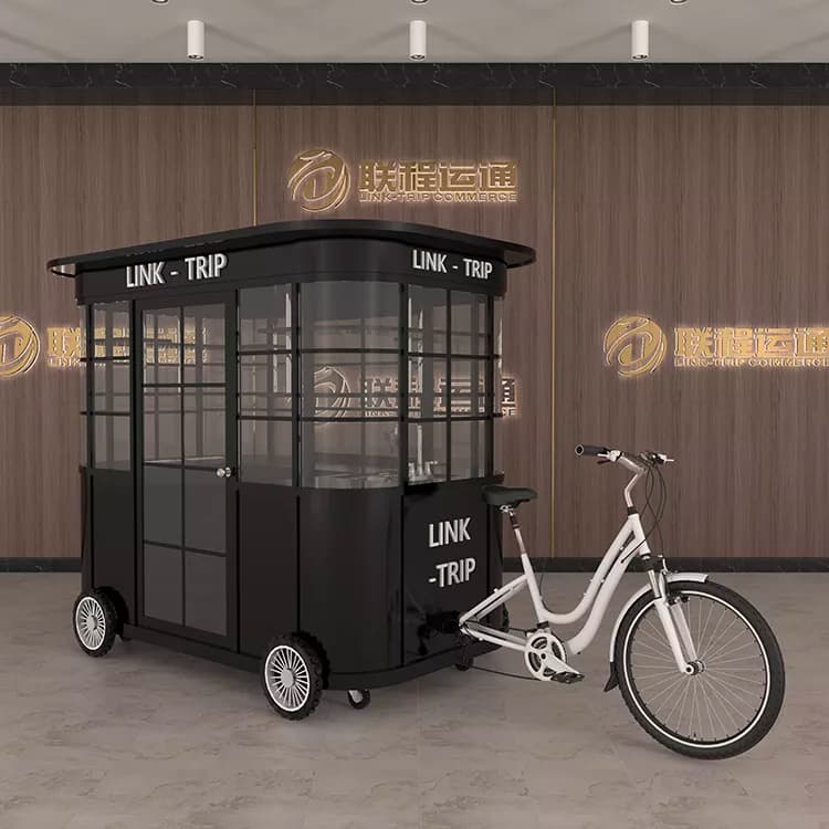 This $2,900 tiny food truck is pulled by an electric bike
