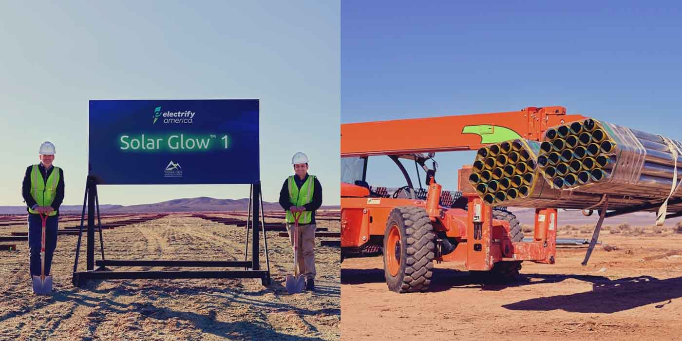 Electrify America breaks ground on 75MW 'Solar Glow 1' project