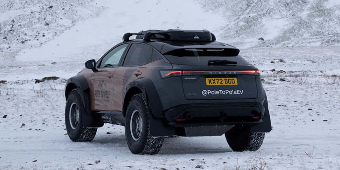 Nissan shares modded up Ariya ahead of Pole to Pole journey