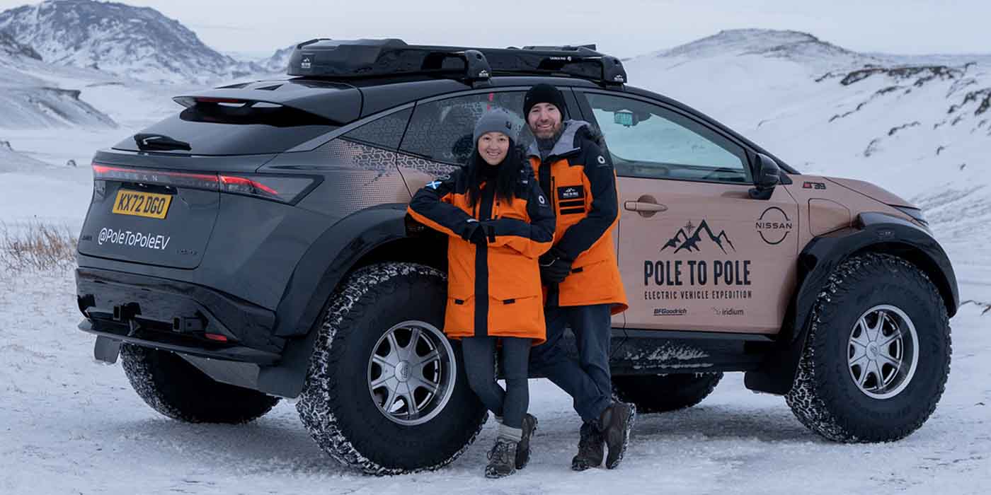 Nissan shares modded up Ariya ahead of Pole to Pole journey