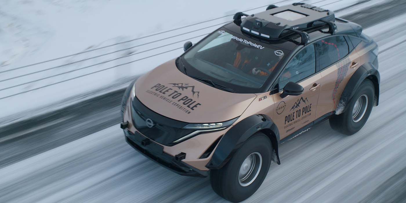 Nissan shares modded up Ariya ahead of Pole to Pole journey