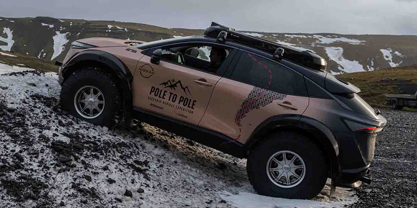 Nissan shares modded up Ariya ahead of Pole to Pole journey
