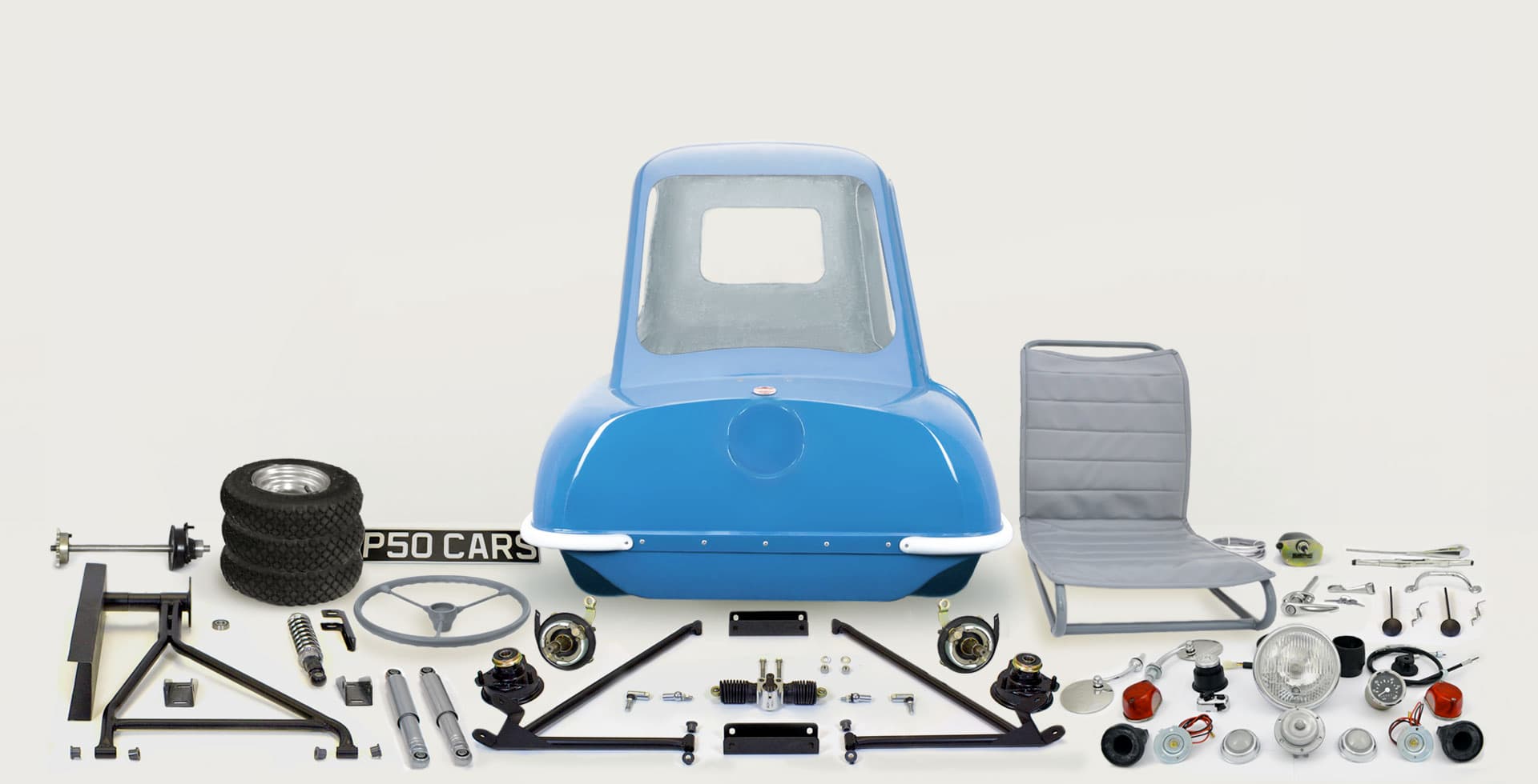 This DIY Peel P50 kit lets you build your own world's smallest car