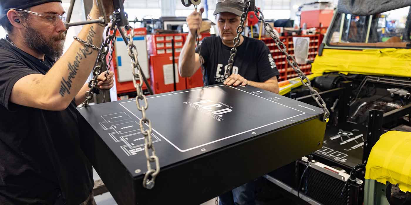 ECD Automotive adds new batteries and DCFC to EV conversions