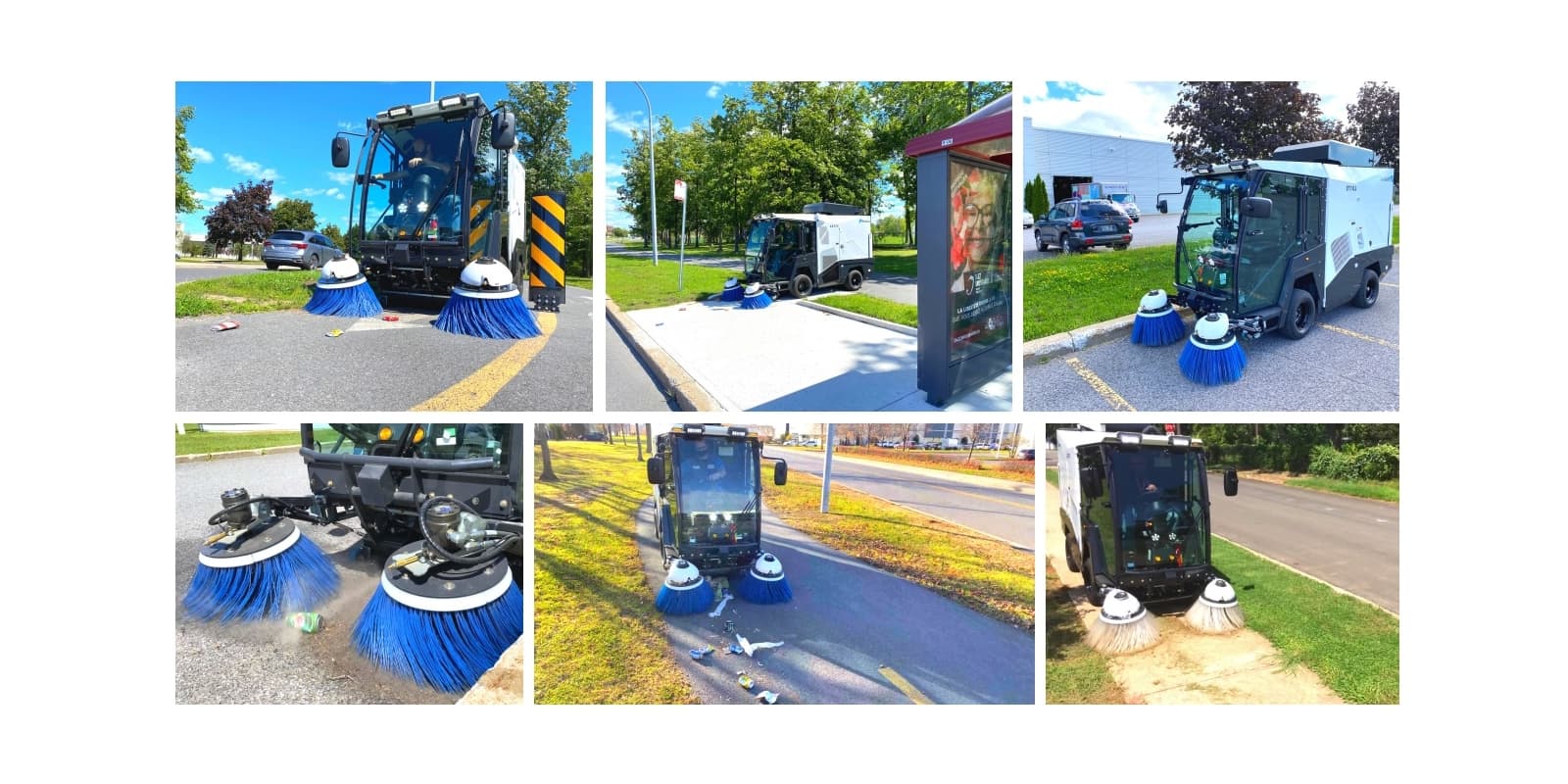 This cute electric mini-street sweeper is enabling safer bike lanes