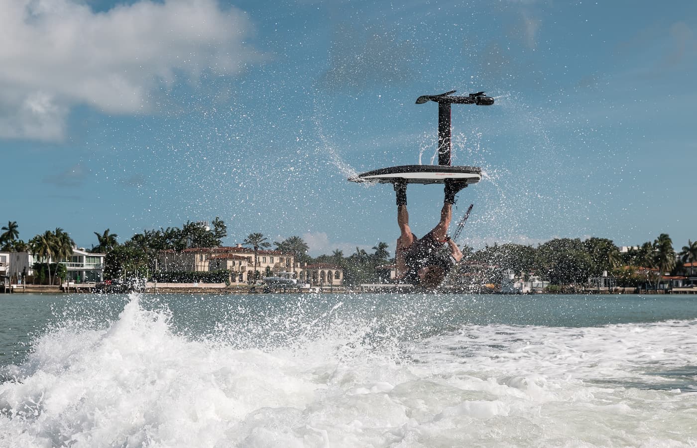 Watch as pro surfer lands the world's first electric hydrofoil backflip