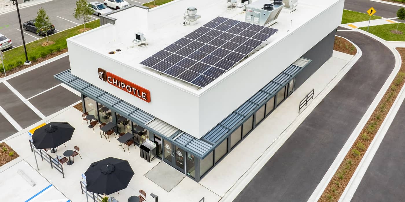 Chipotle tests all-electric restaurants with solar panels, EV chargers