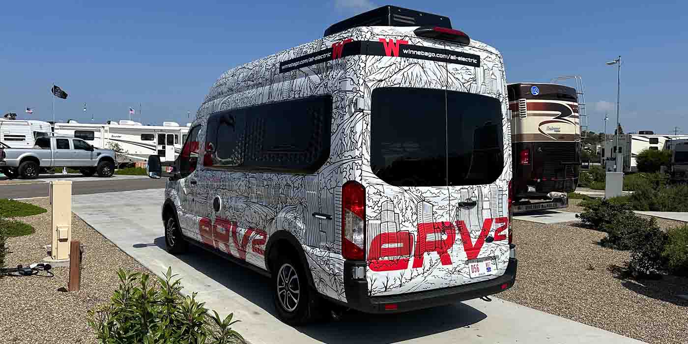 First drive (and sleepover) in the all-electric Winnebago eRV2