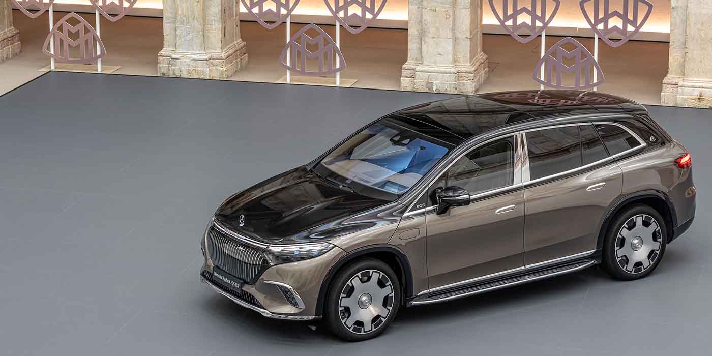 Mercedes-Maybach unveils electric EQS SUV, complete with fridge