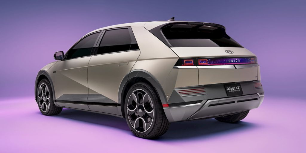 Hyundai's matte gold Platinum Disney IONIQ 5 on sale for $60K