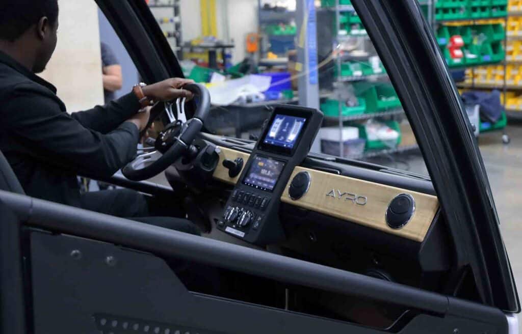 AYRO Vanish US-built electric mini-truck shows off its unique look