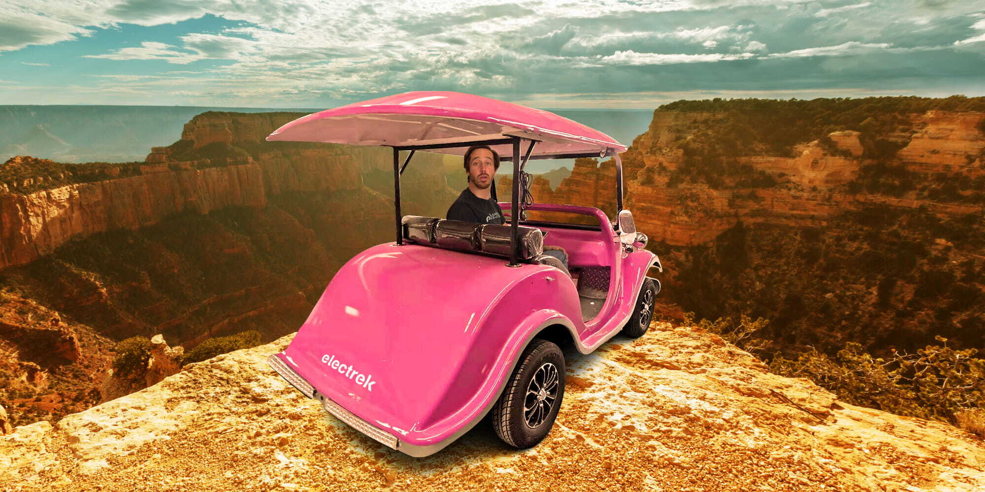 Would you buy this Pepto-Bismol pink Chinese electric car for $5k?