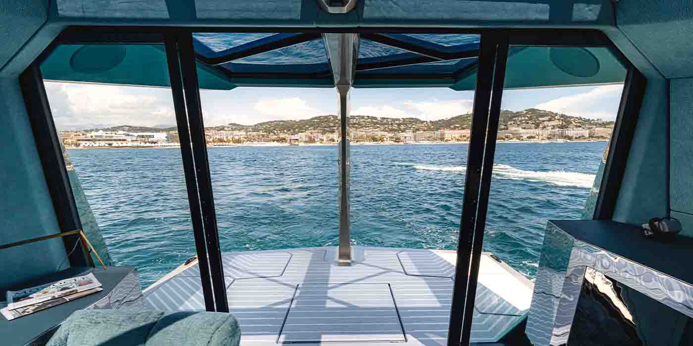 This electric boat utilizes BMW EV batteries to cruise atop the water