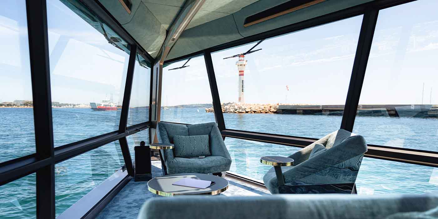 This electric boat utilizes BMW EV batteries to cruise atop the water