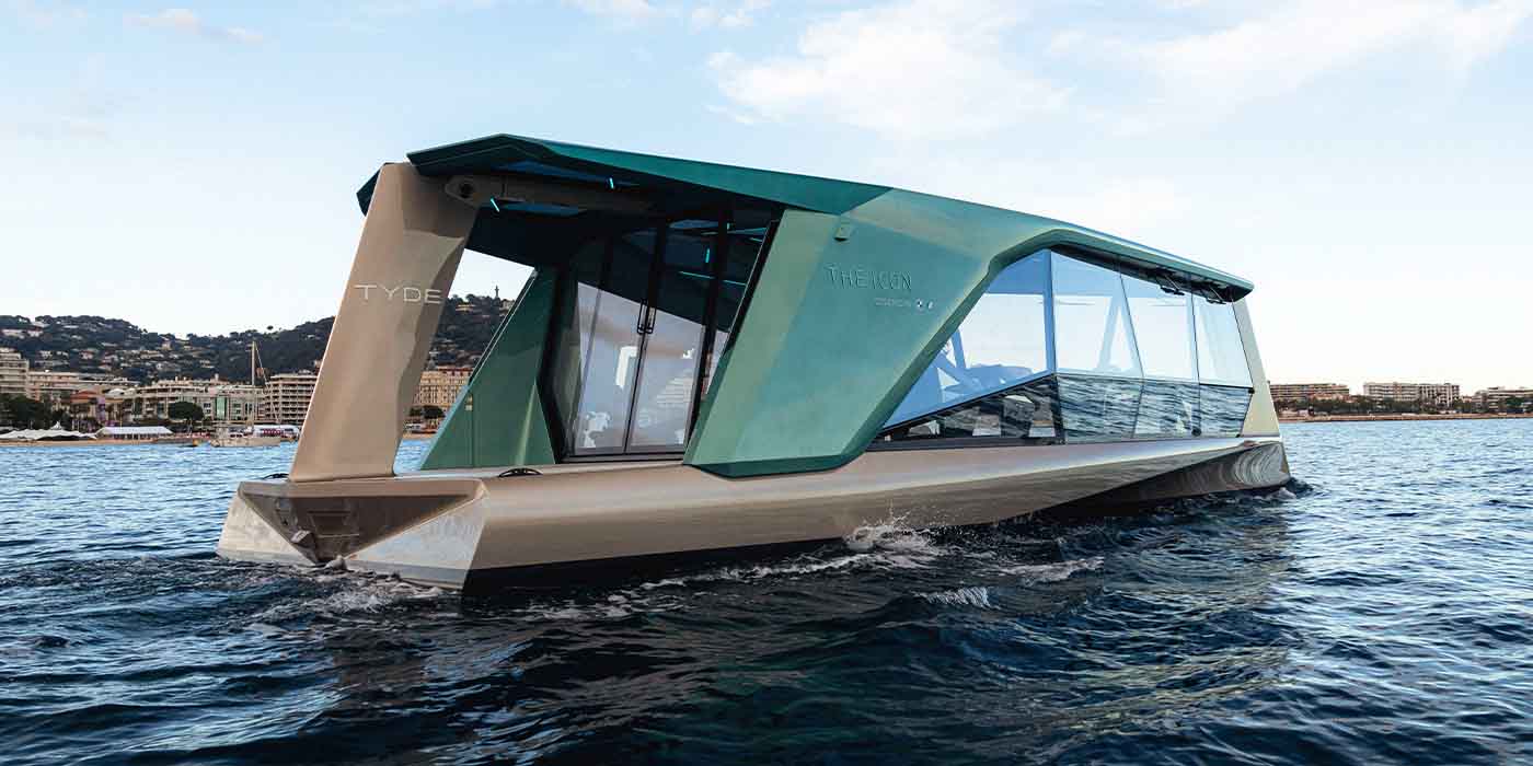 This electric boat utilizes BMW EV batteries to cruise atop the water