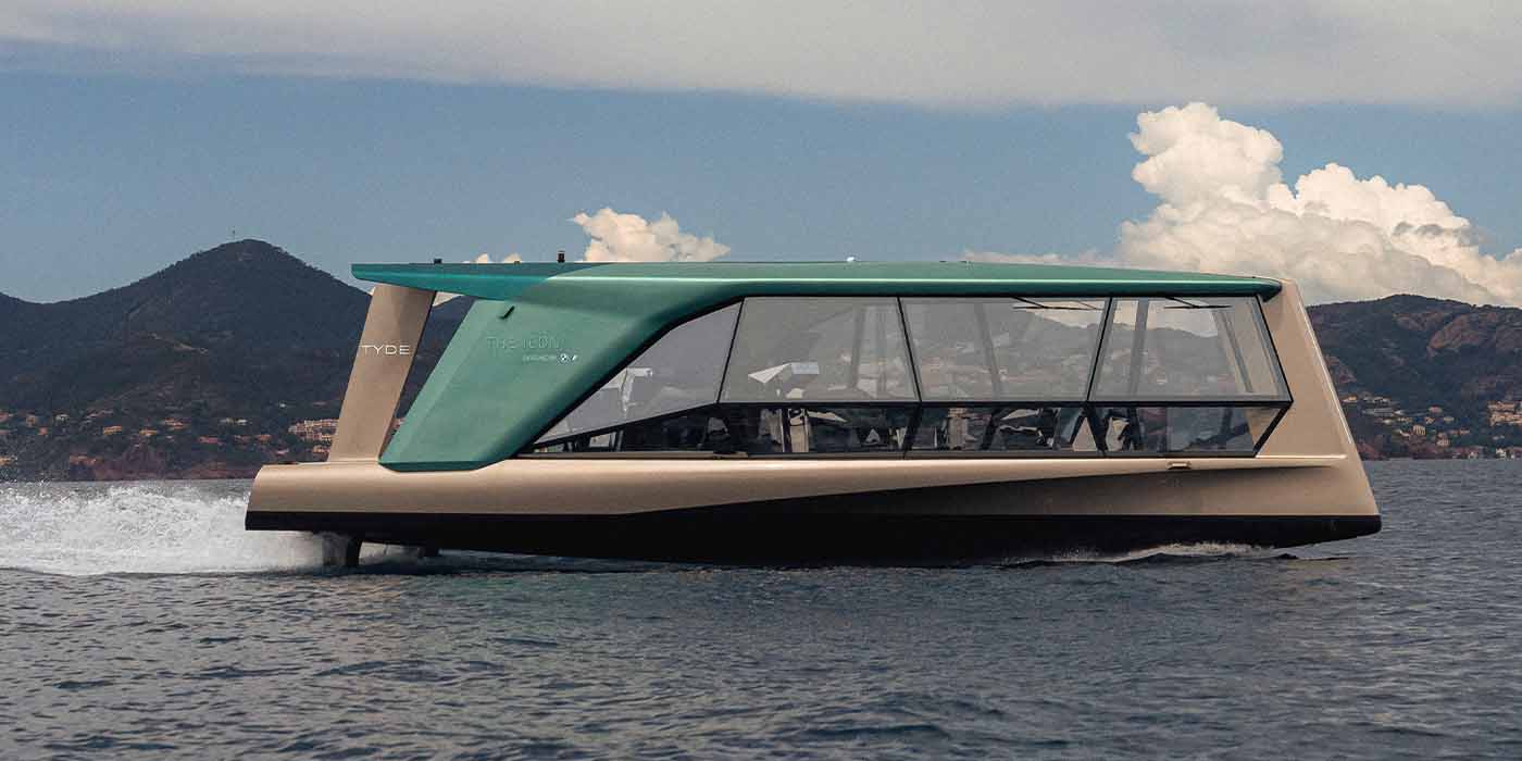 This electric boat utilizes BMW EV batteries to cruise atop the water