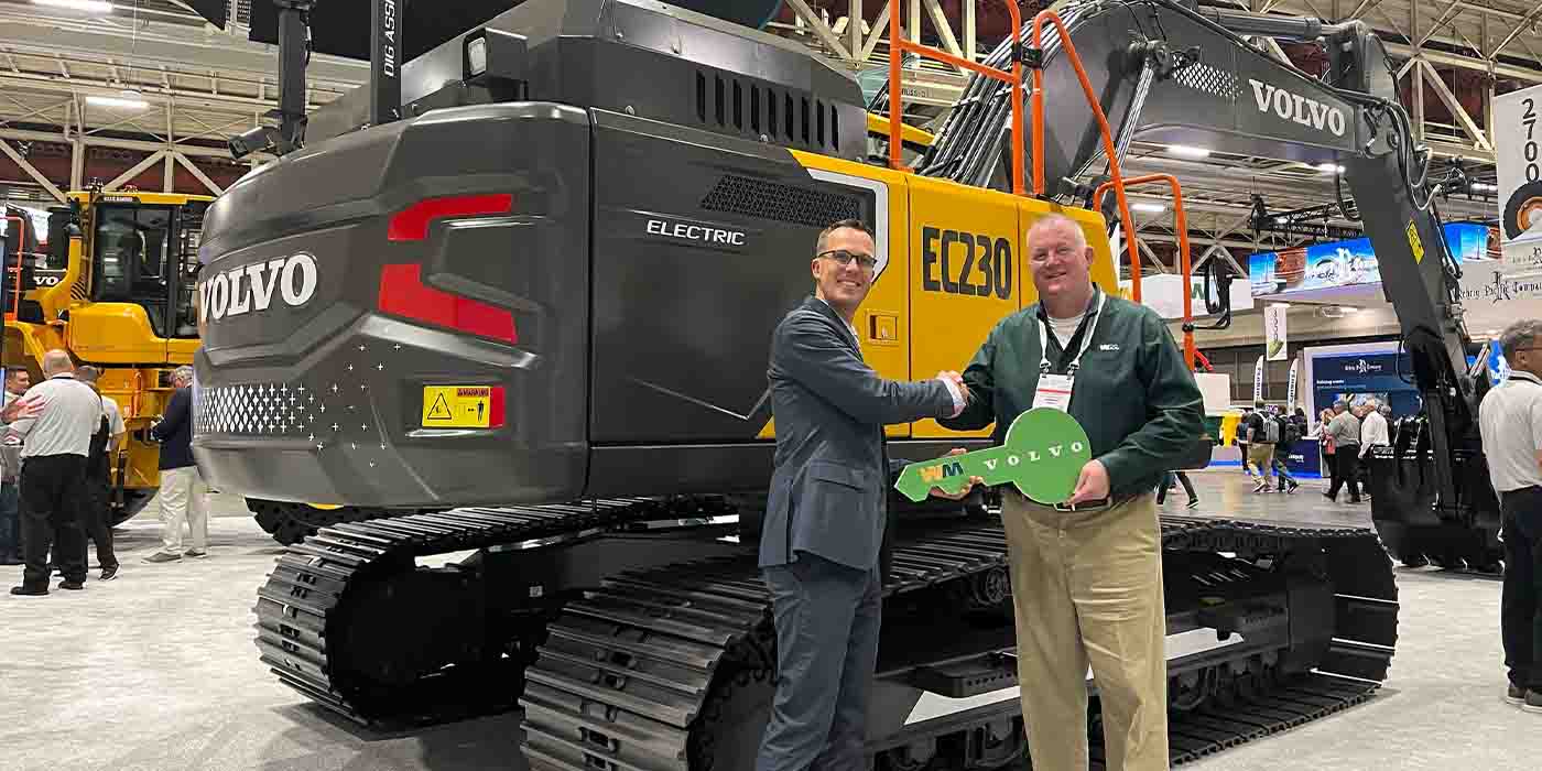 Volvo shows off electric excavator and begins testing with WM