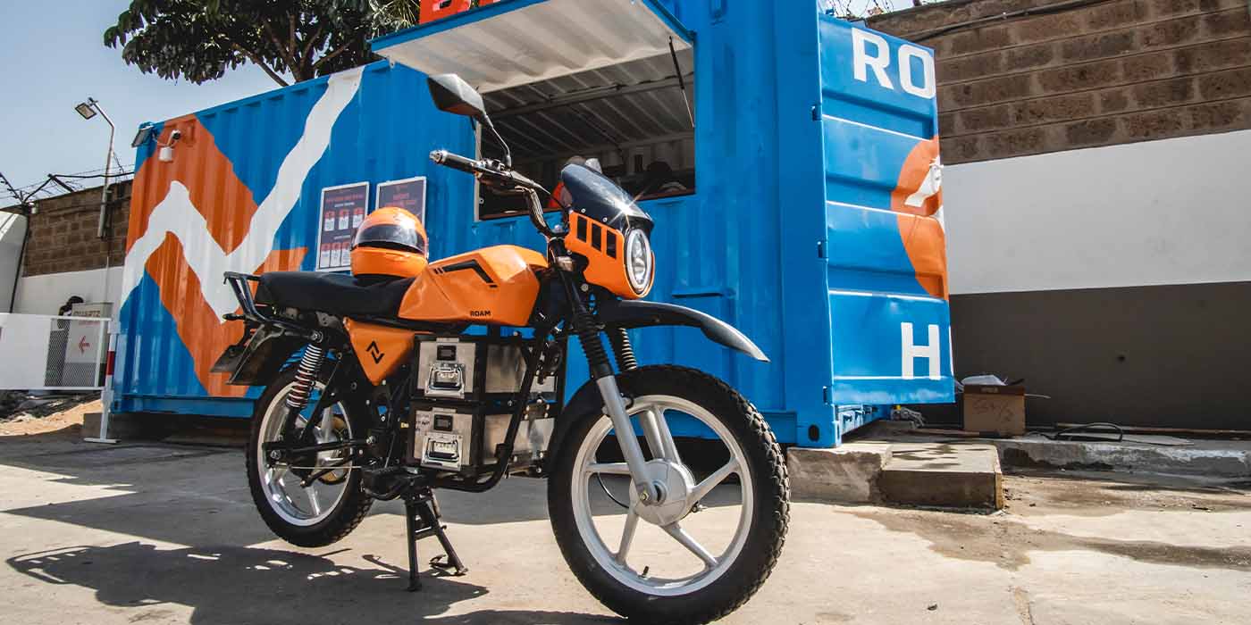 ROAM rolls out solar-powered electric motorcycle charging hubs
