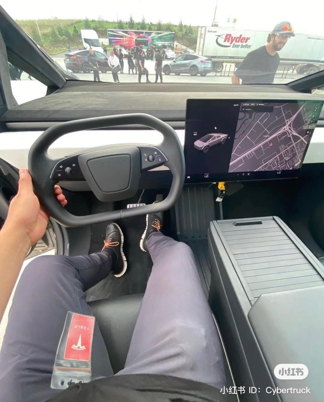 Tesla Cybertruck interior revealed in new photo | Electrek