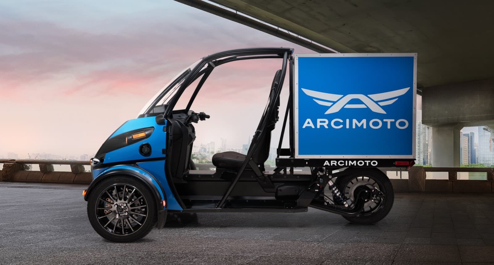 Arcimoto MUV unveiled as 3-wheeled 75 mph utility vehicle