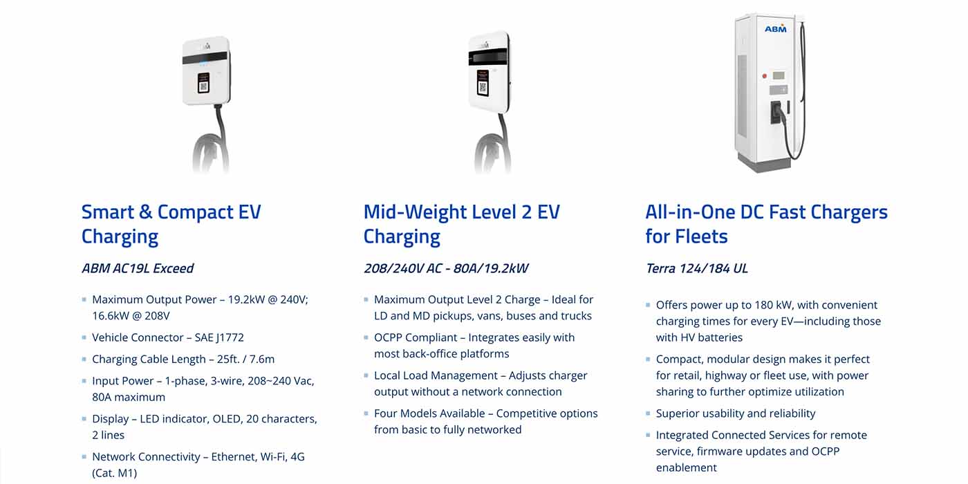ABM announces its own brand of EV fast chargers and software