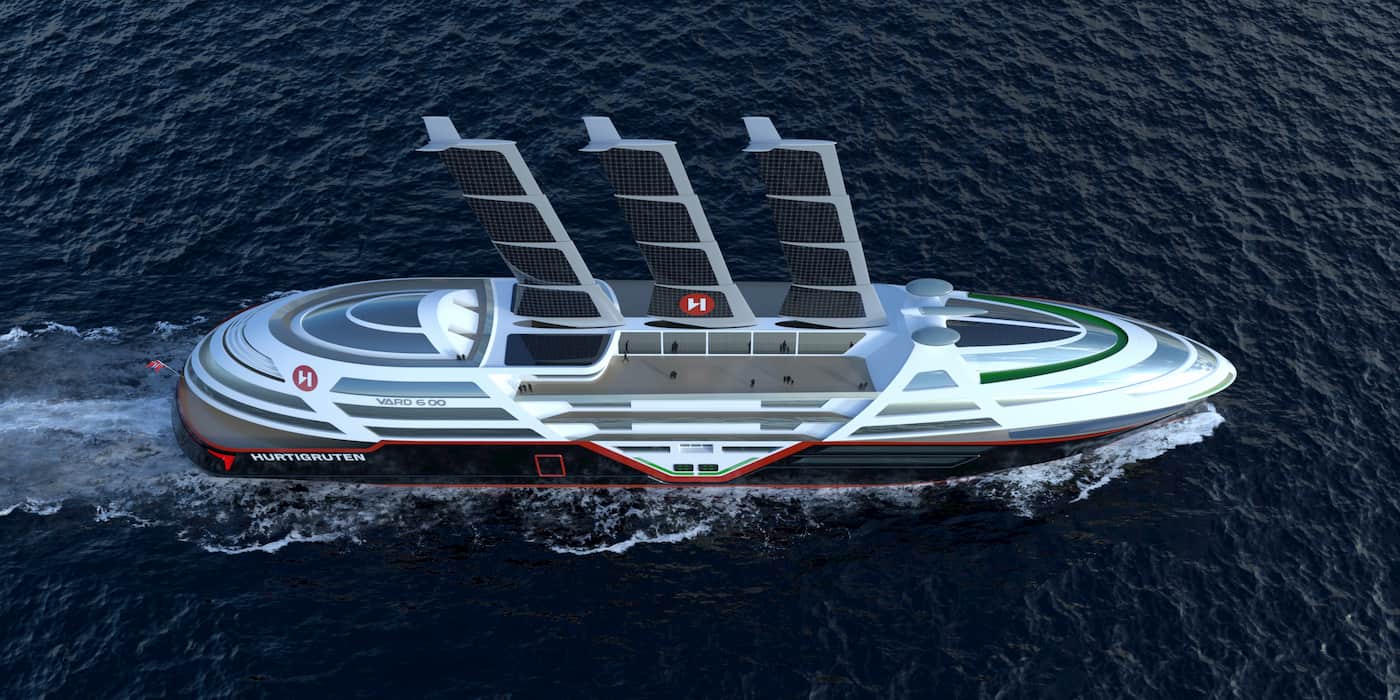 Electric cruise ship to use retractable solar panels to power it at sea