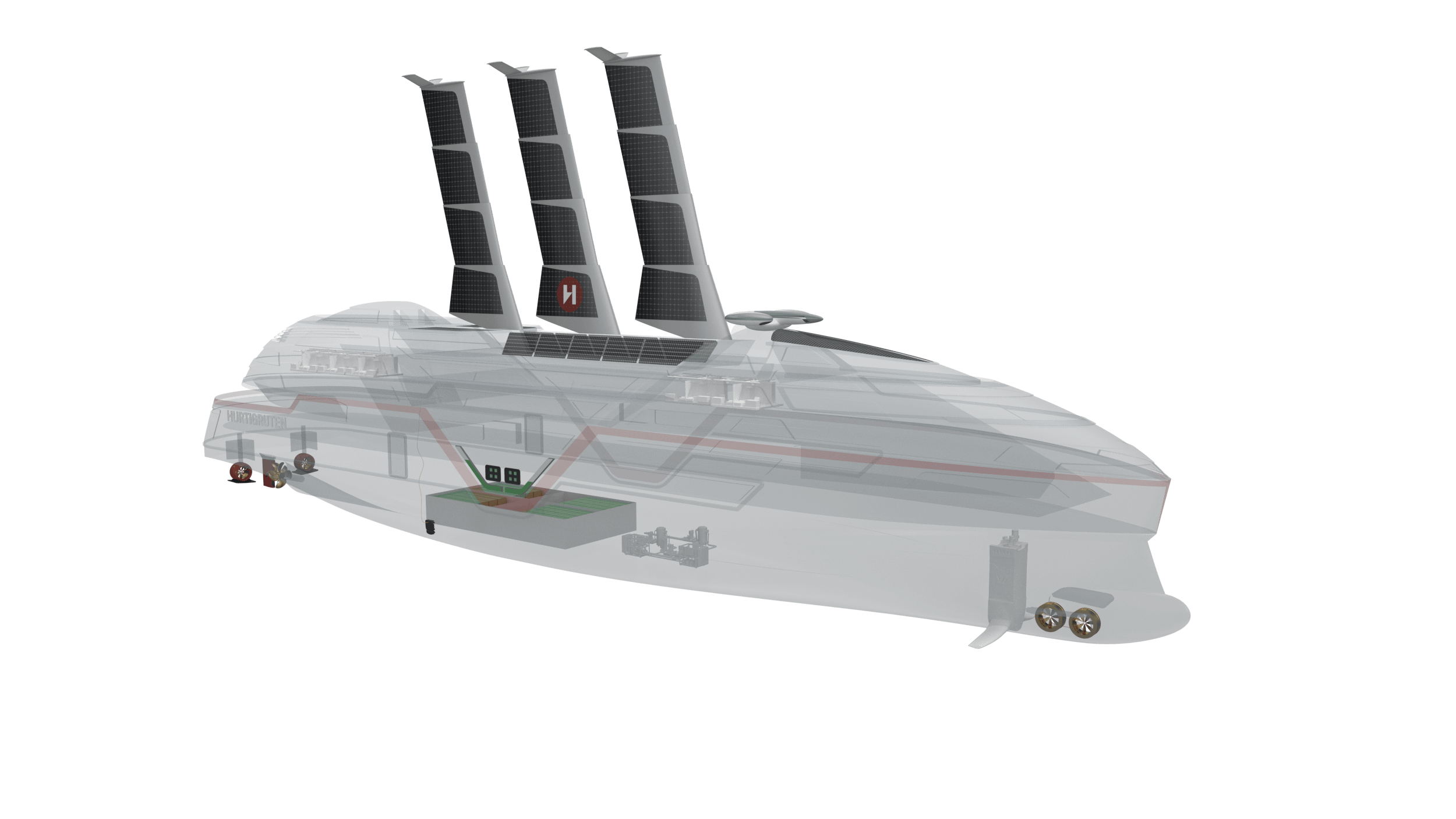 Electric cruise ship to use retractable solar panels to power it at sea