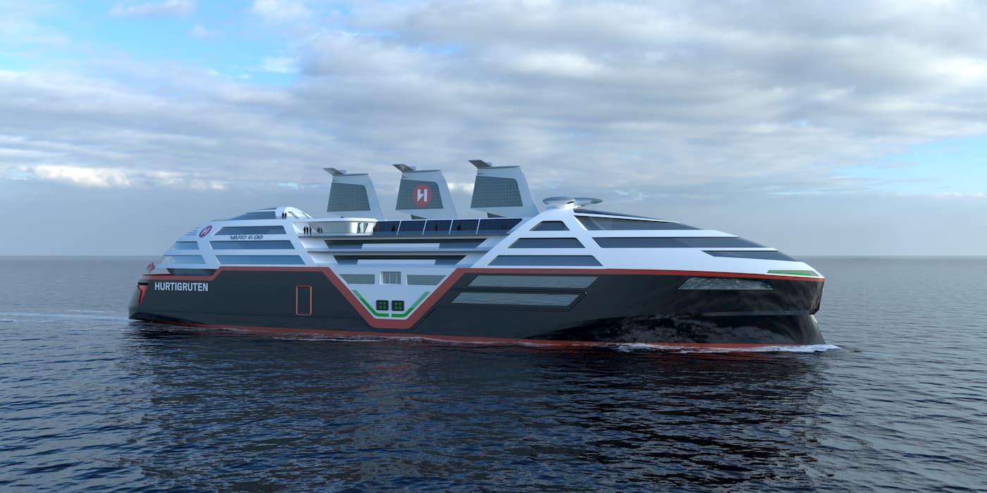 Electric cruise ship to use retractable solar panels to power it at sea