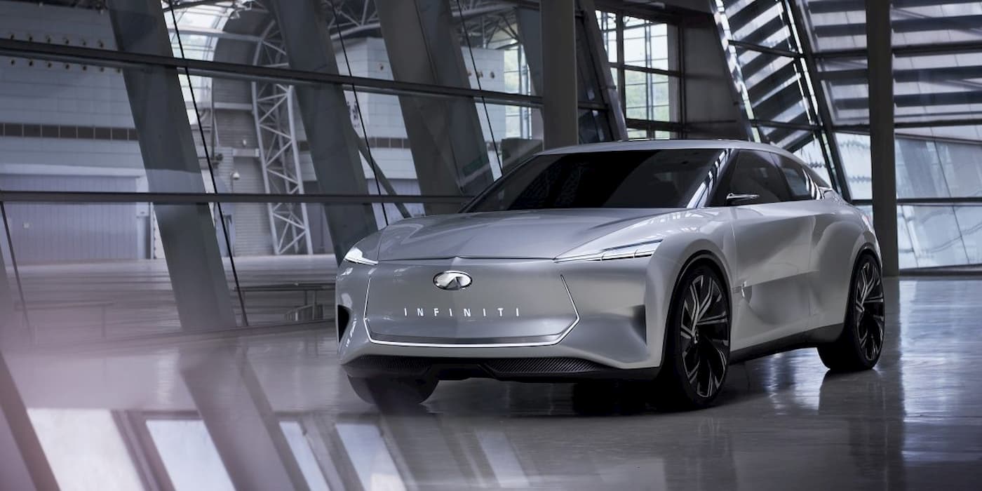 Infiniti teases its first electric vehicle with a sleek fastback