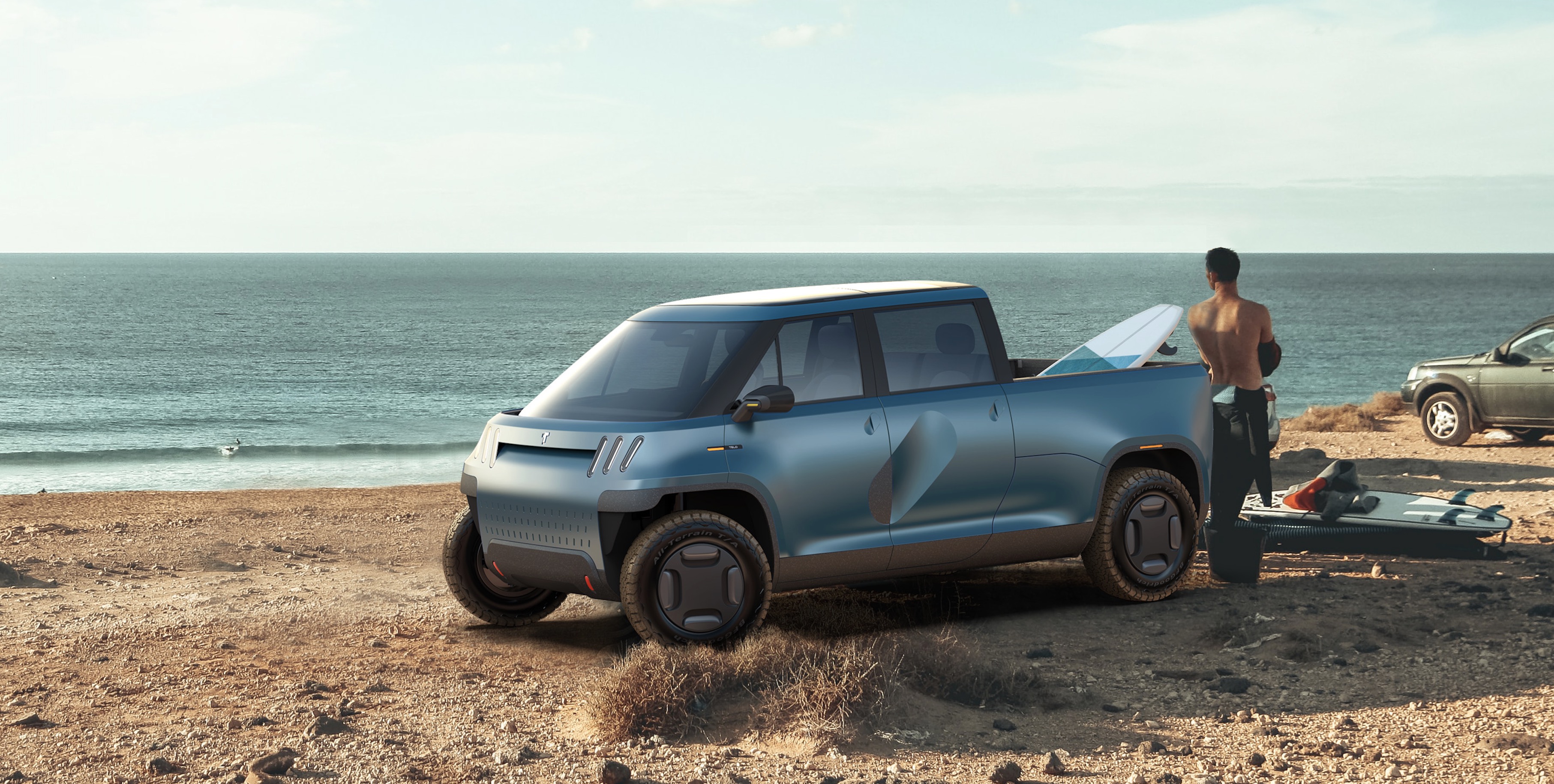 TELO is a tiny electric truck the size of a Mini with a bed as big as a ...