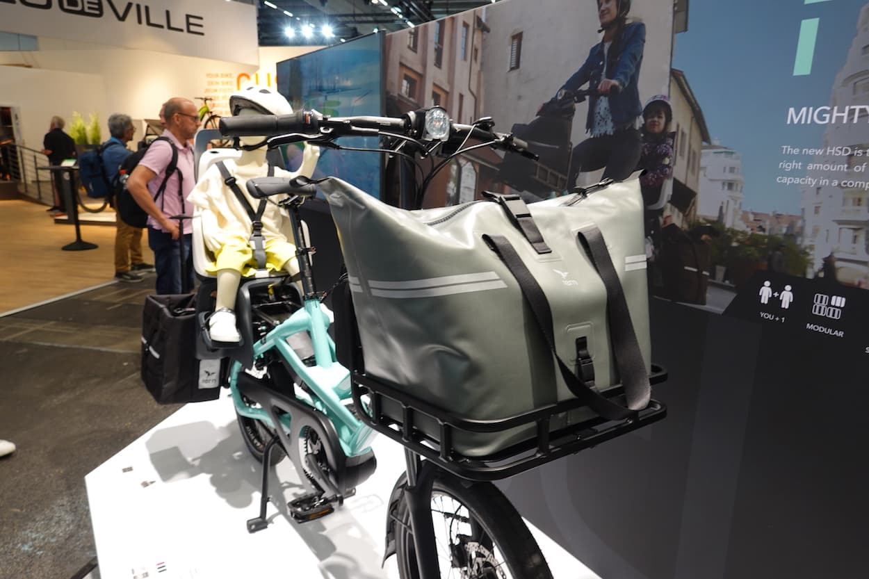 Closer look at new Tern HSD cargo e-bike (and how it’s so strong)