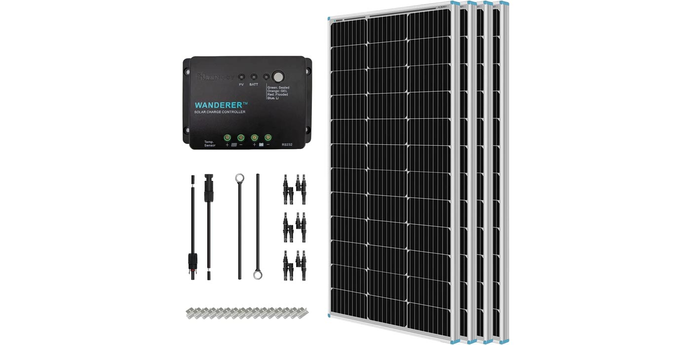 Renogy 400W solar kit with 30A charge controller $391 | Electrek