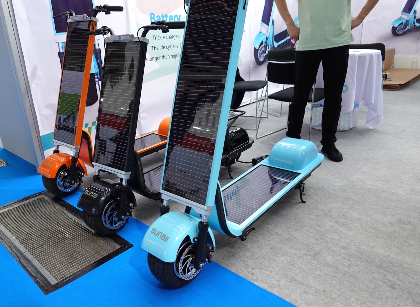 This awesome solar-powered electric scooter never needs a charge
